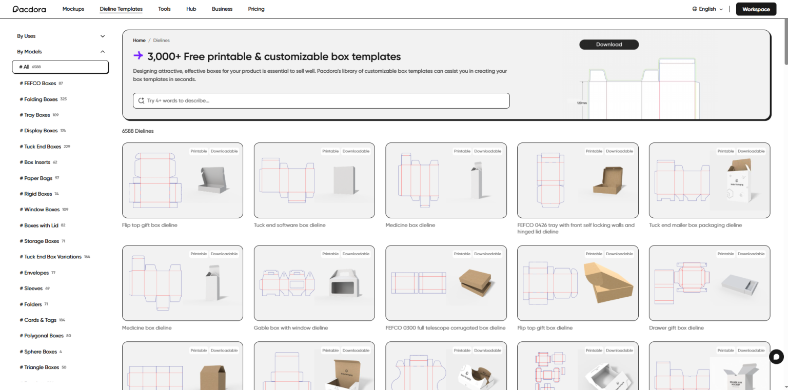 7 Website untuk Download Pola Box atau Kardus - Custoom.in